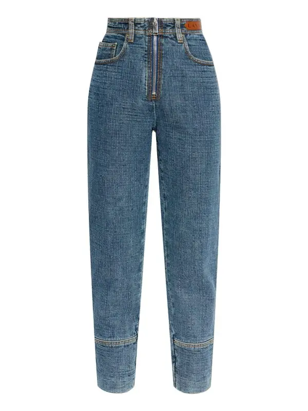LANVIN Jeans With Sewn-in Zippers - Blue