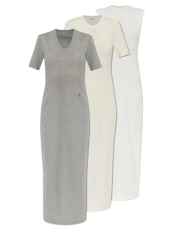 JIL SANDER Three-pack Of Dresses - Grey