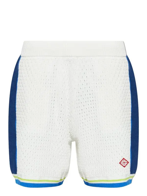 Casablanca Logo Shorts - White