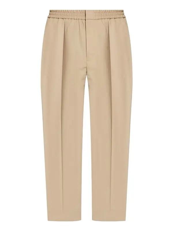Ami Wool Trousers - Beige