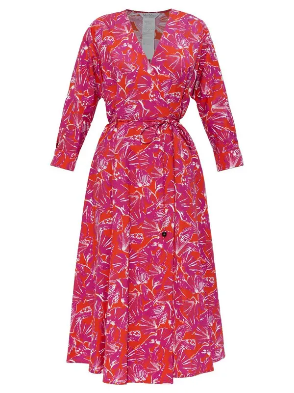 Max Mara Camino Flared Midi Dress - Pink