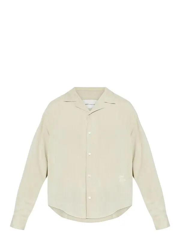 Ami Asymmetrical Cut Shirt - Beige