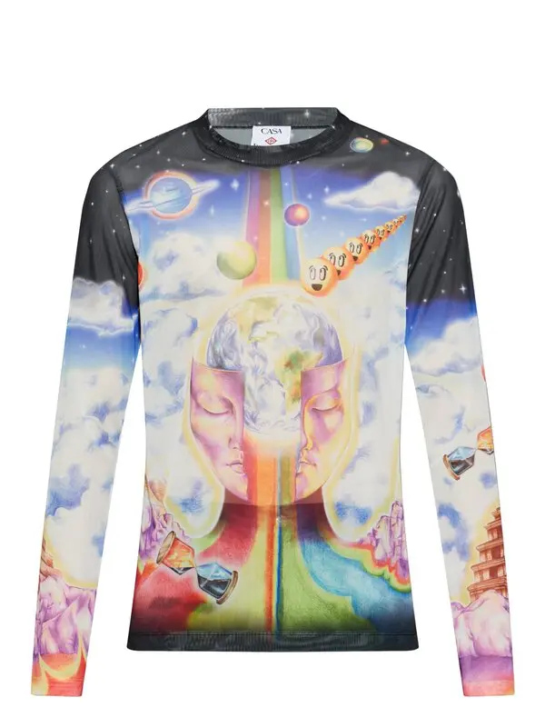 Casablanca Transparent Long-sleeve T-shirt - Multicolour