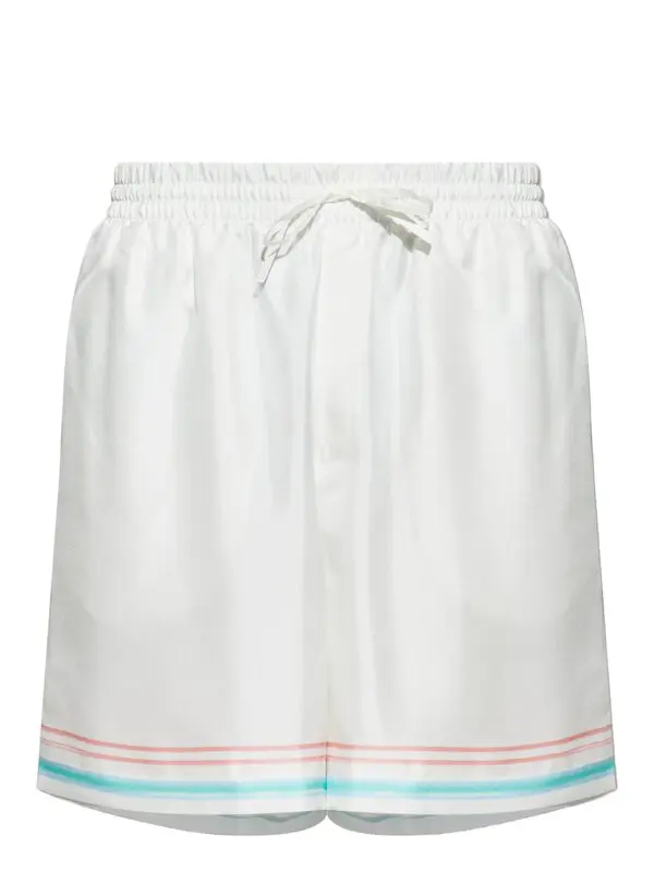 Casablanca Silk Shorts - White