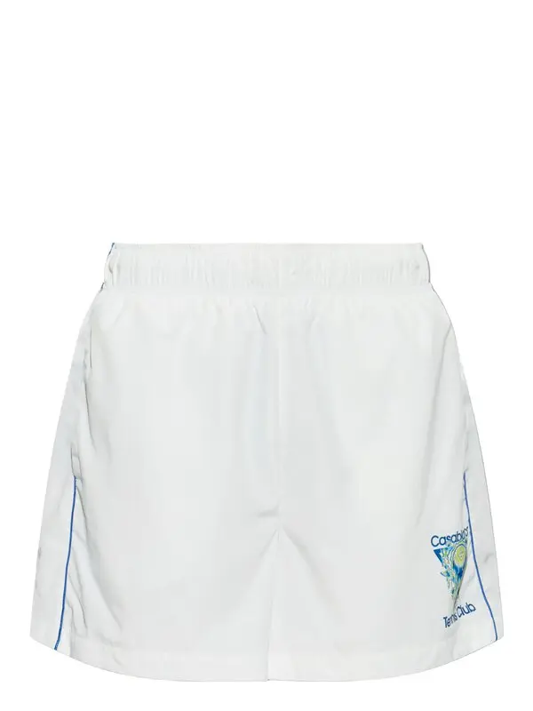 Casablanca Logo Shorts - White