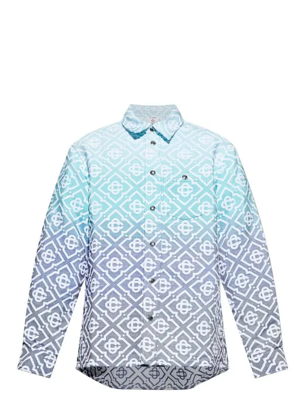 Casablanca Shirt With Monogram - Blue