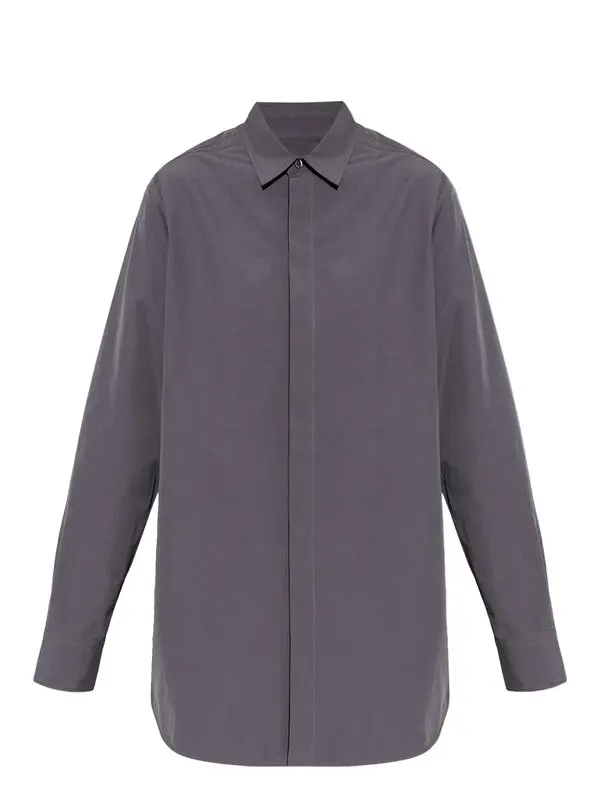 JIL SANDER Shirt With Back Slit - Grey
