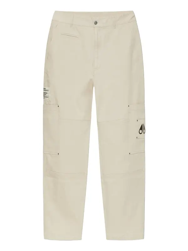 Moose Knuckles Cotton Cargo Trousers - Cream