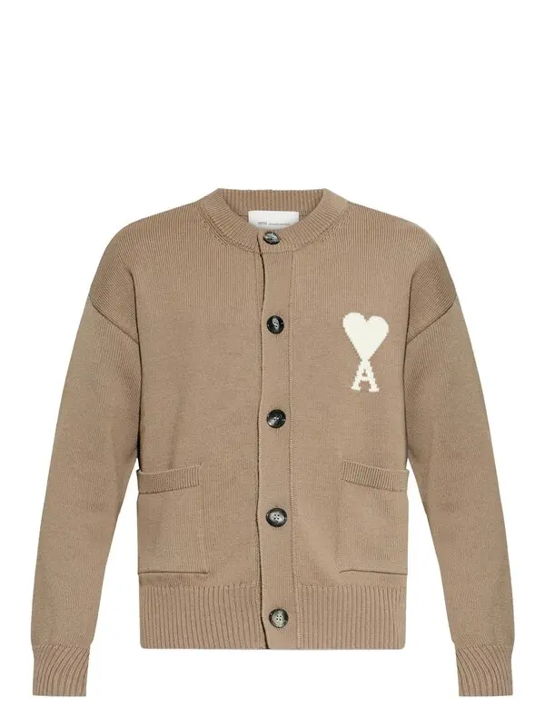 Ami Cardigan With Pockets - Beige