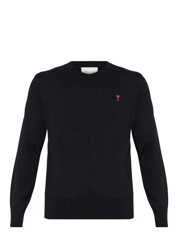 Ami Wool Sweater - Black