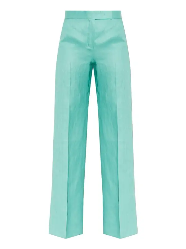 Max Mara Deserto’ Linen Trousers - Green