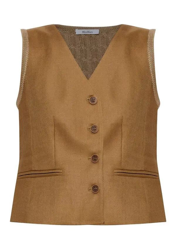 Max Mara Calibri Vest - Brown