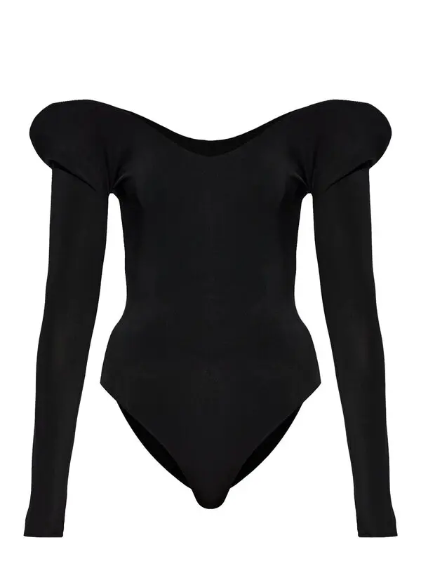 Alaïa Long-sleeve Bodysuit - Black