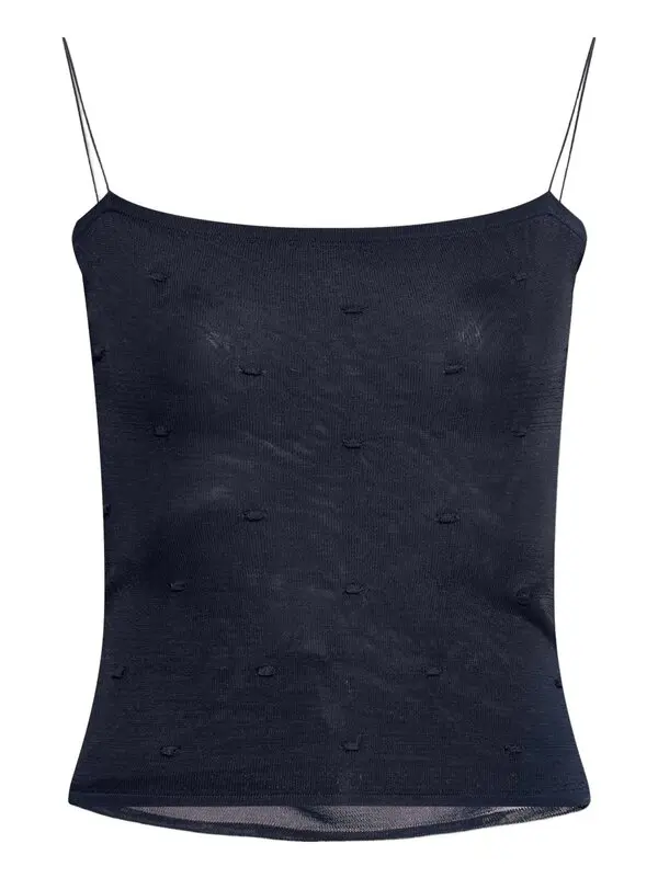Jacquemus Strappy Viscose Top - Navy Blue