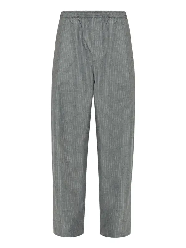 American Vintage Pinstripe Trousers - Grey