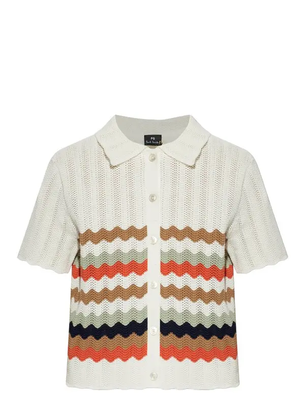 Paul Smith Short-sleeve Cardigan - Cream