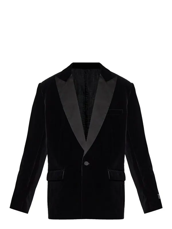 Balmain Velvet Blazer - Black