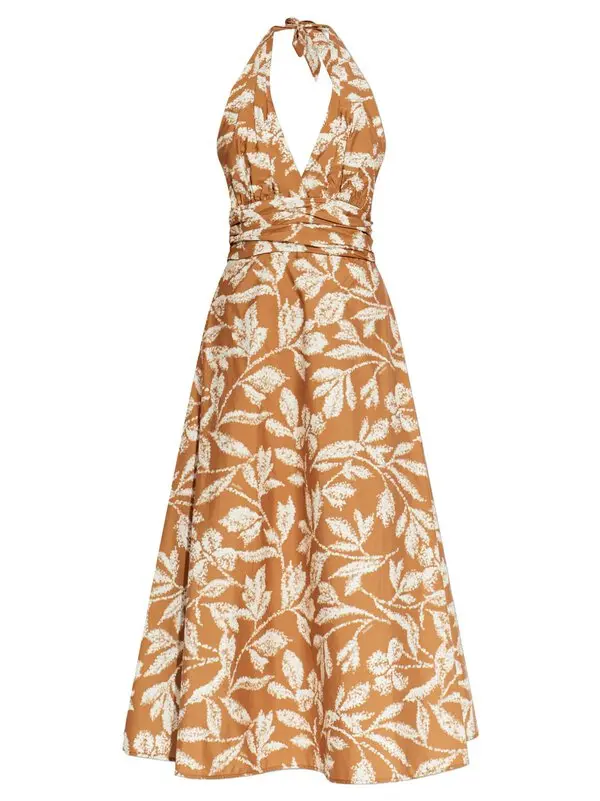 Max Mara Bella Midi Dress - Brown