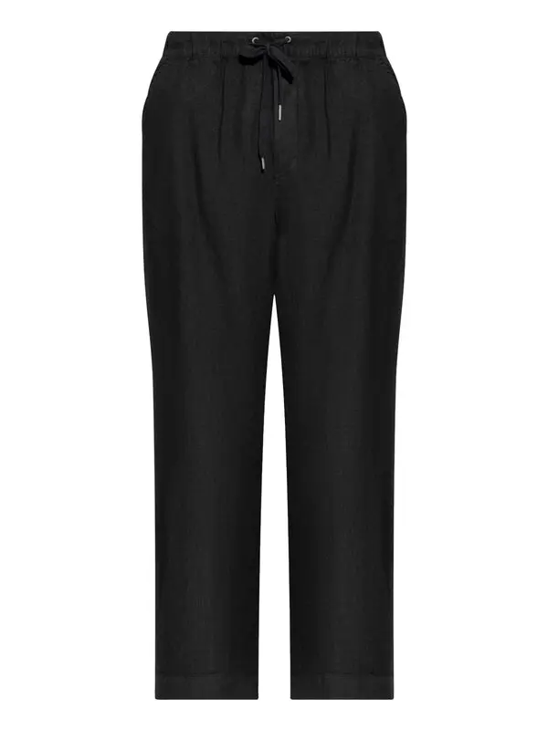 ALLSAINTS Linen Wide Leg Trousers - Black