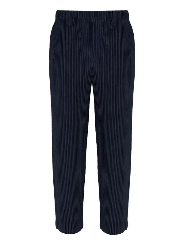 Issey Miyake Pleated Trousers - Navy Blue