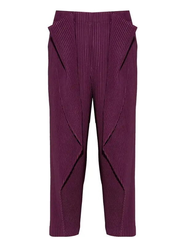 Issey Miyake Pleated Trousers - Purple