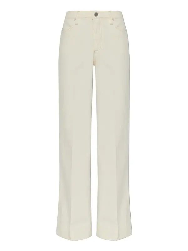 Rag & Bone Flared Leg Jeans - Cream