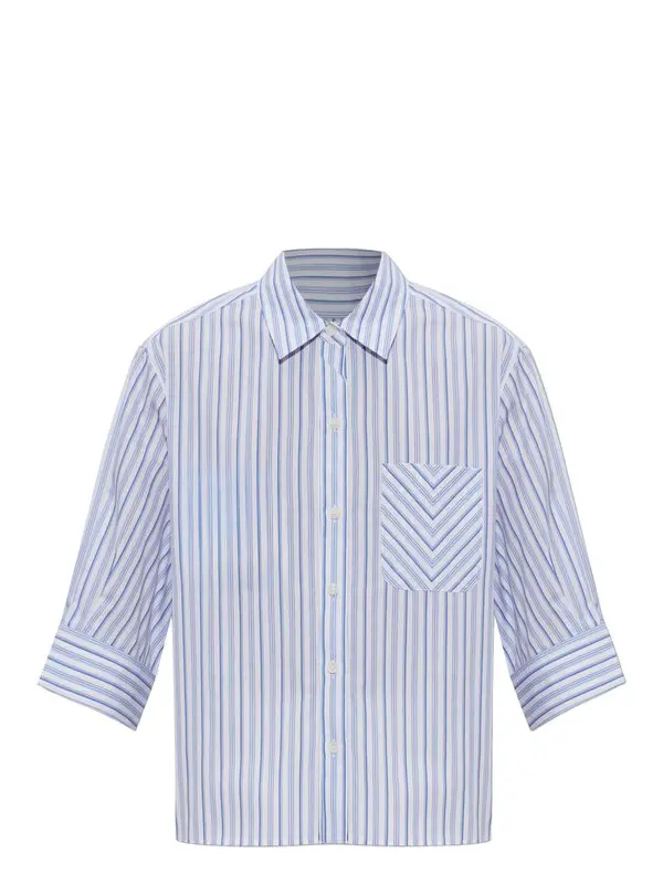 Rag & Bone Striped Cotton Shirt - Blue