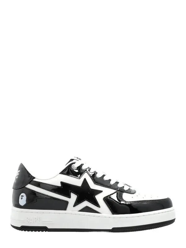 A BATHING APE Logo Sneakers - Black
