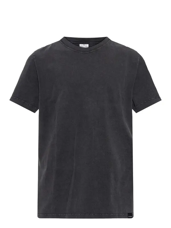 COURREGES T-shirt With Logo Patch - Black