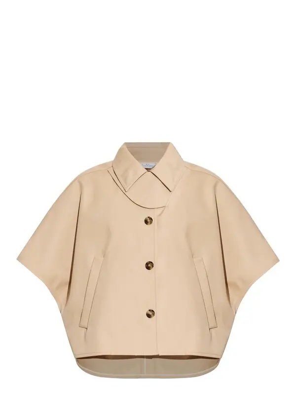 Max Mara Paggio' Cotton Poncho - Beige