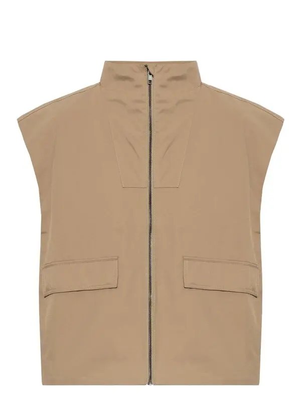 RETHINKIT STUDIOS Oversized Vest - Brown