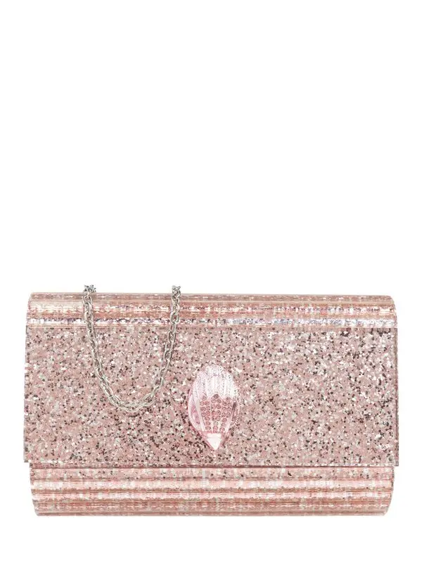 Kurt Geiger Sequined Shoulder Bag With Chain Strap - Pink