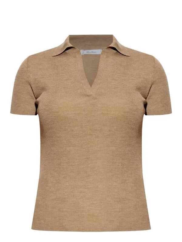 Max Mara Wool Albero Polo - Beige