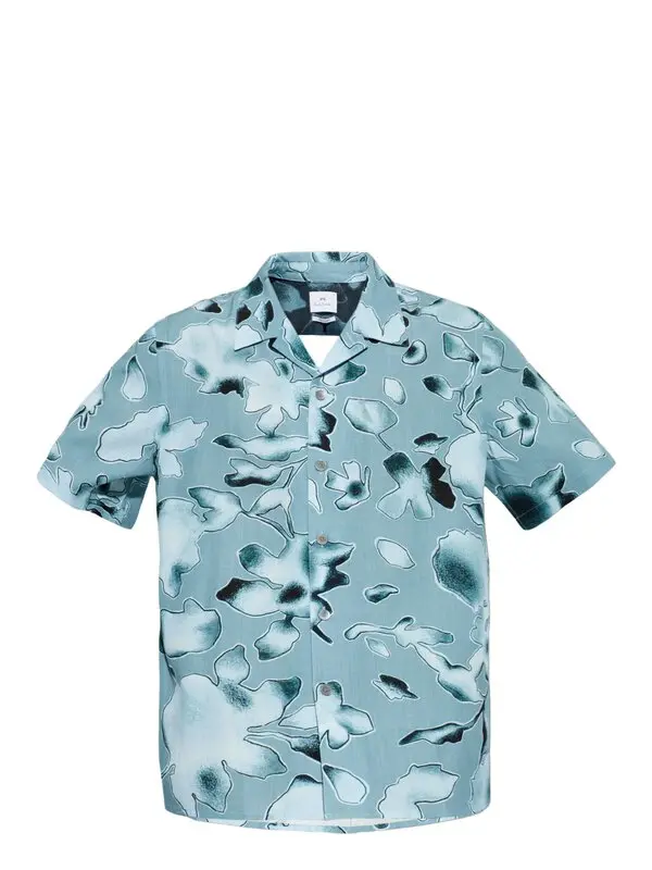 Paul Smith Shirt With A Pattern - Blue