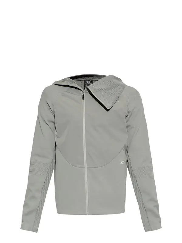Oakley Full-zip Hoodie With Mesh Details - Grey