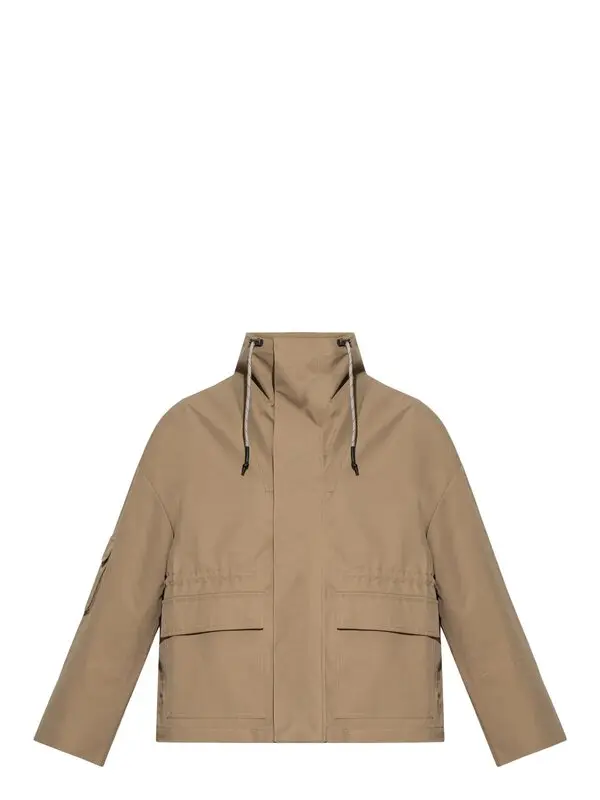 RETHINKIT STUDIOS Oversize Jacket With Stand-up Collar - Beige