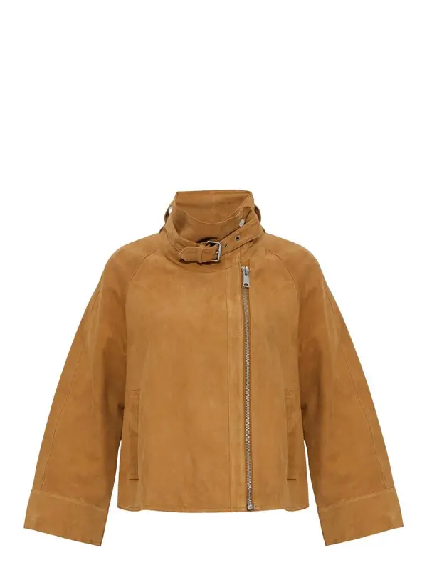 ALLSAINTS Suede Jacket - Brown