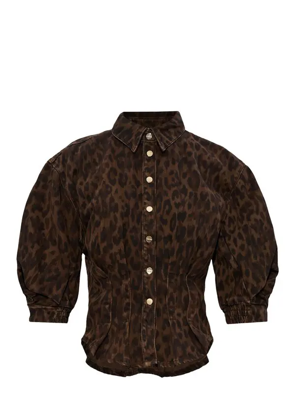 ALLSAINTS Nancy Denim Shirt - Brown