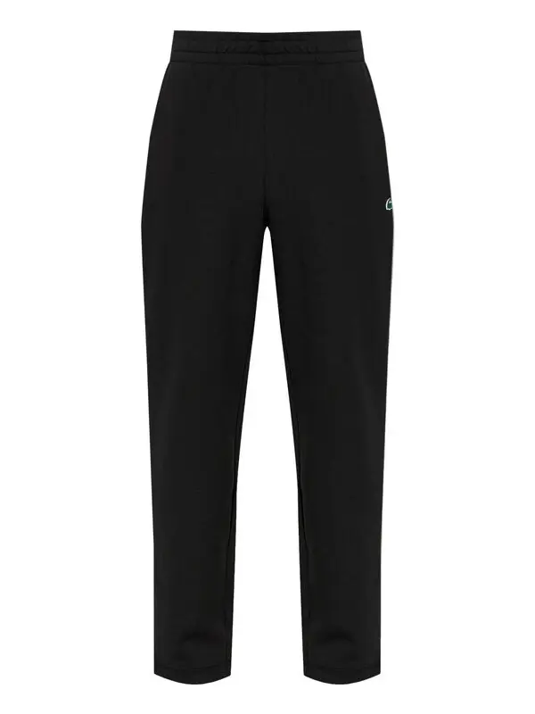 Lacoste Sweatpants With Logo Appliqu - Black