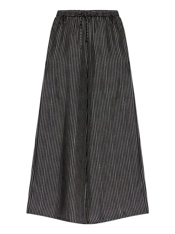 Max Mara Silk Trousers ‘clarino - Black