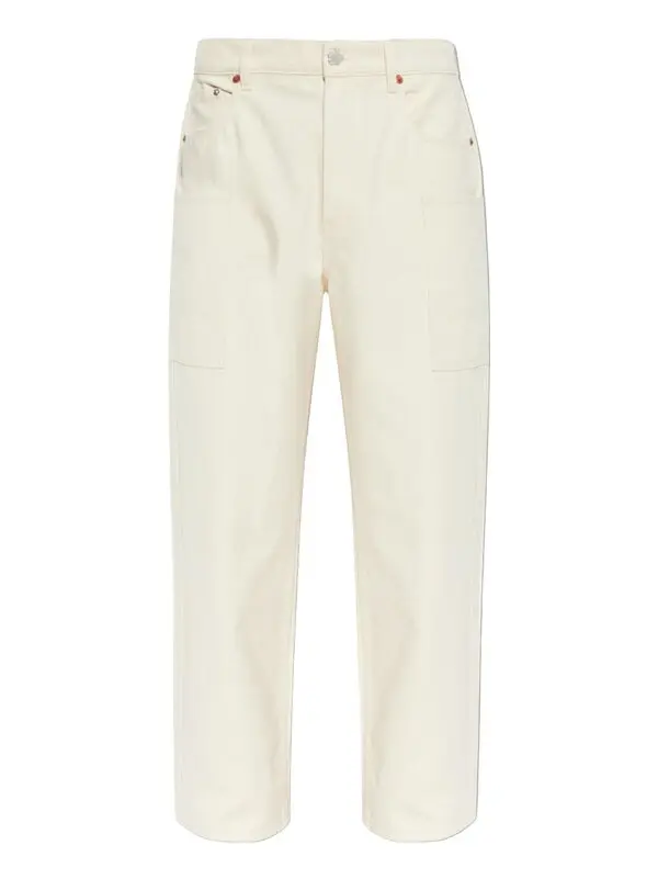 Kenzo Logo Jeans - Cream