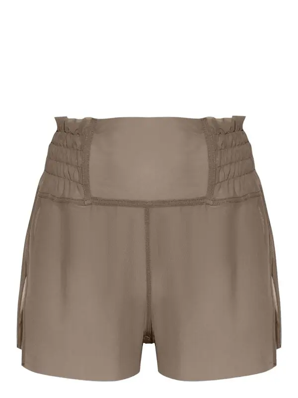 Rick Owens High-waisted Sheer Shorts - Grey