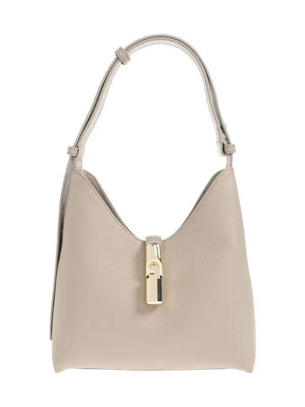 Furla Goccia Small Shoulder Bag - Beige