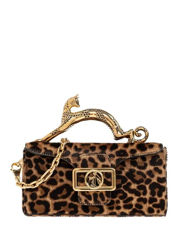 LANVIN Pencil Cat Nano Bag - Brown