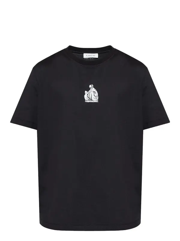 LANVIN T-shirt With Print - Black