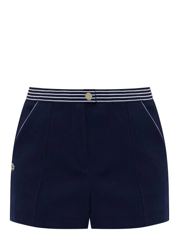 Lacoste Logo Patch Shorts - Navy Blue