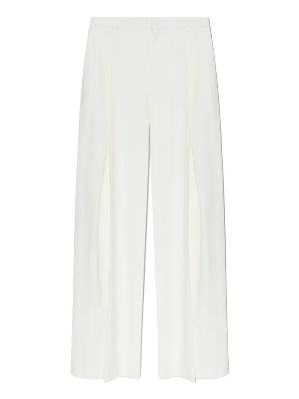 Casablanca Wool Trousers With Pleats - White