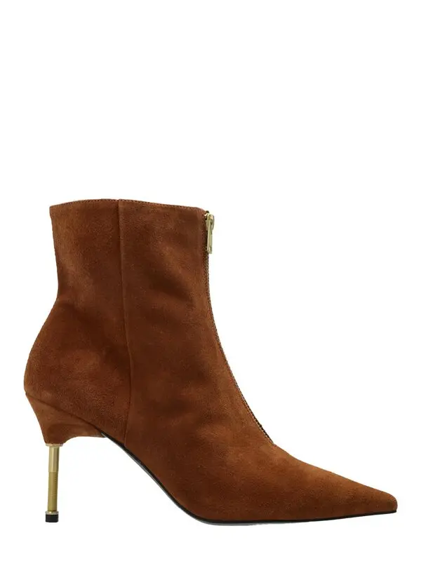 ALLSAINTS Natasha Heeled Ankle Boots - Brown