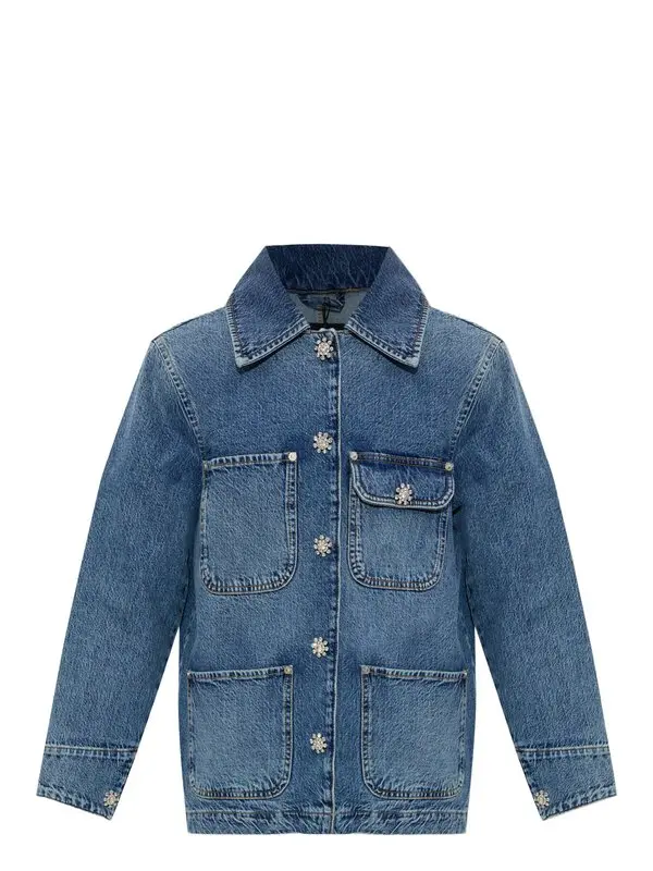 ALLSAINTS Bex Denim Jacket - Navy Blue