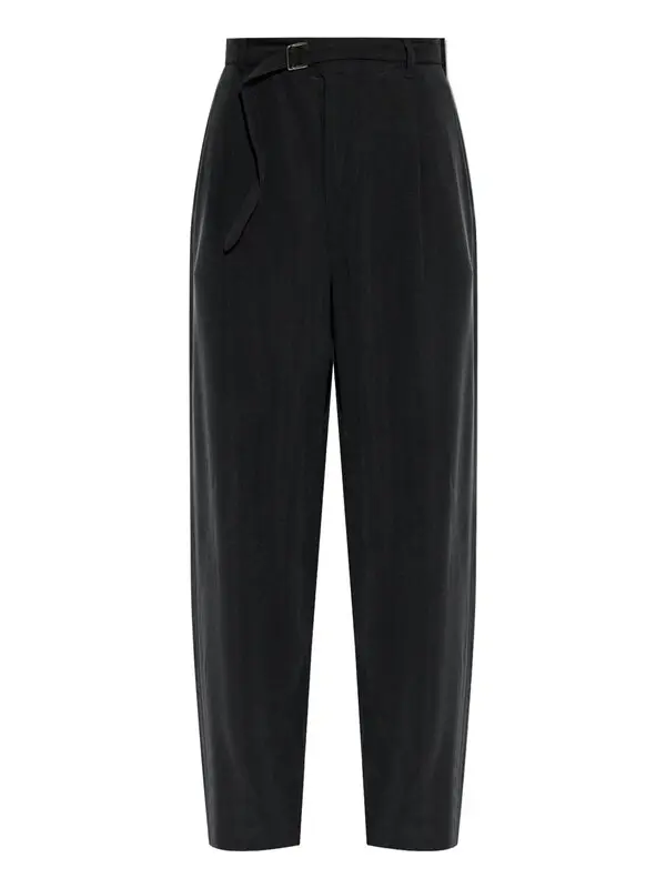 Giorgio Armani Trousers With Belt - Black